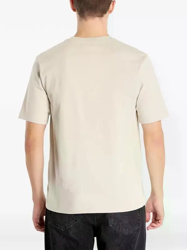 SAMSOE SAMSOE Logo-detail T-shirt - Neutrals
