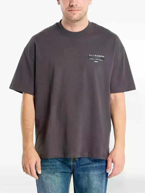 ALLSAINTS Redact Logo-print T-shirt - Black