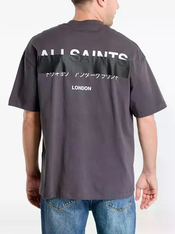 ALLSAINTS Redact Logo-print T-shirt - Black
