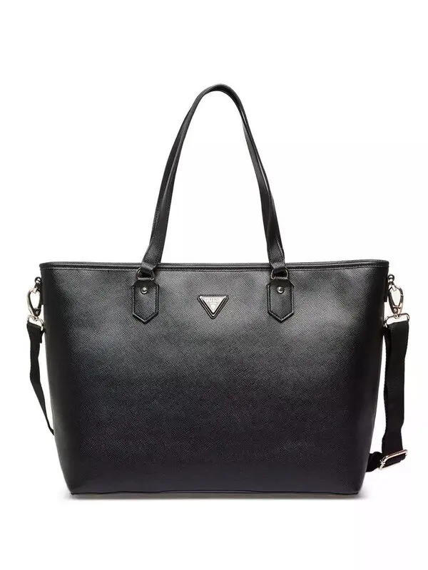 Guess Norom Logo-plaque Tote Bag - Black