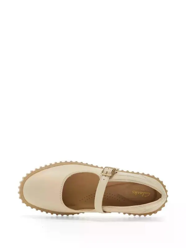 Clarks Buckle-strap Ballet Flats