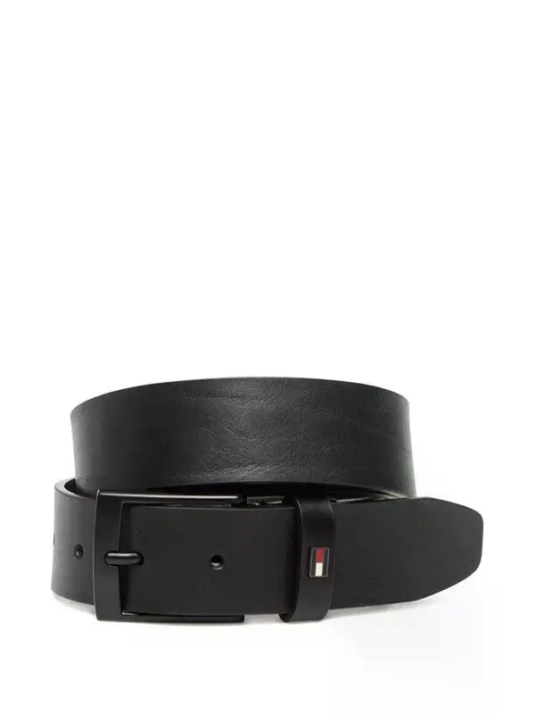 Tommy Hilfiger Logo Plaque Buckled Belt