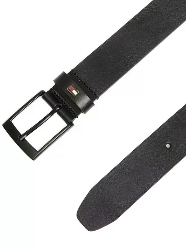 Tommy Hilfiger Logo Plaque Buckled Belt