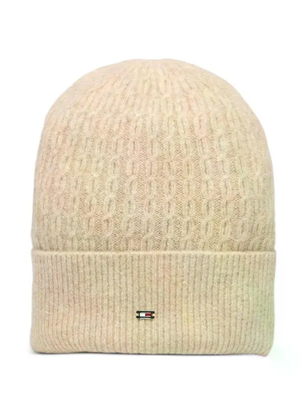 Tommy Hilfiger Cable-knit Beanie - Neutrals