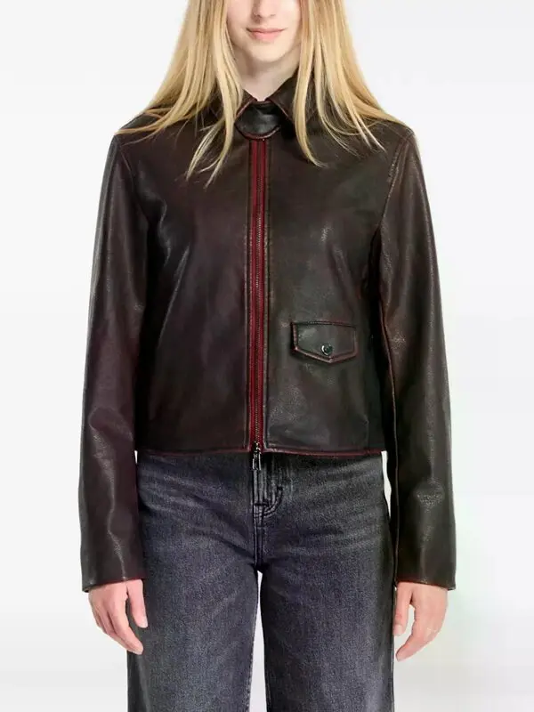 Desigual Distressed Finish High-neck Jacket