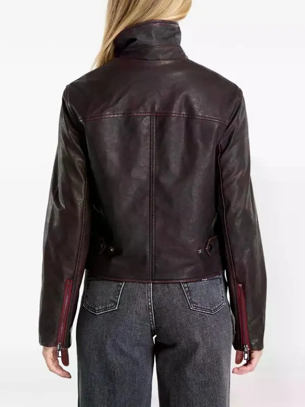 Desigual Distressed Finish High-neck Jacket