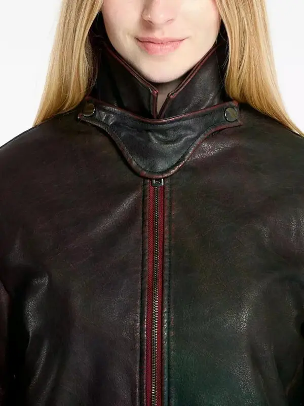 Desigual Distressed Finish High-neck Jacket