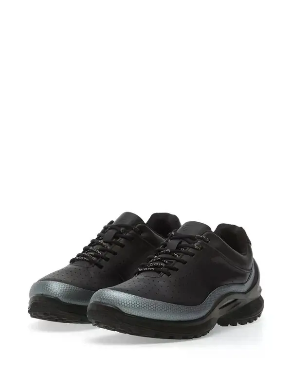 Ecco Biom Energi Perforated Leather Sneakers - Black