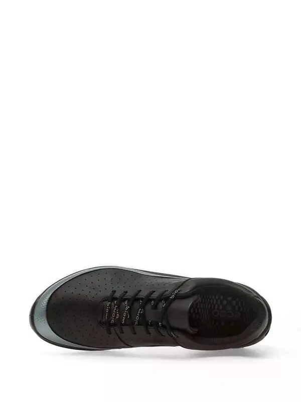 Ecco Biom Energi Perforated Leather Sneakers - Black