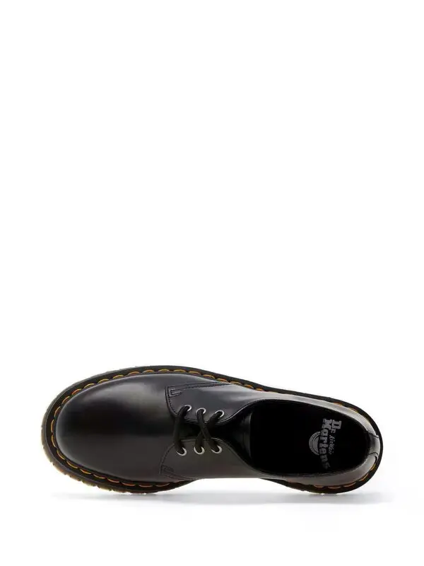 Dr. Martens 1461 Quad Platform Leather Derby Shoes - Black