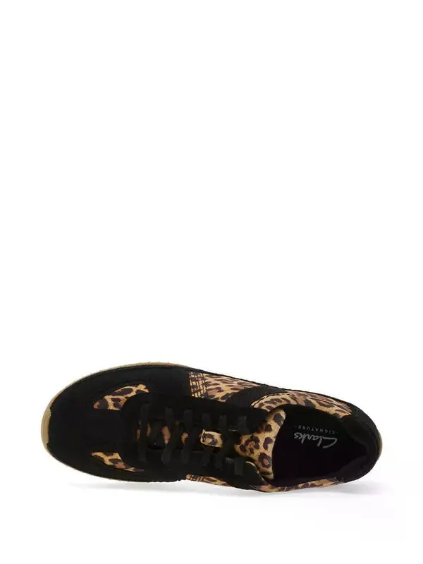 Clarks Meridor Lo Leopard-print Sneakers