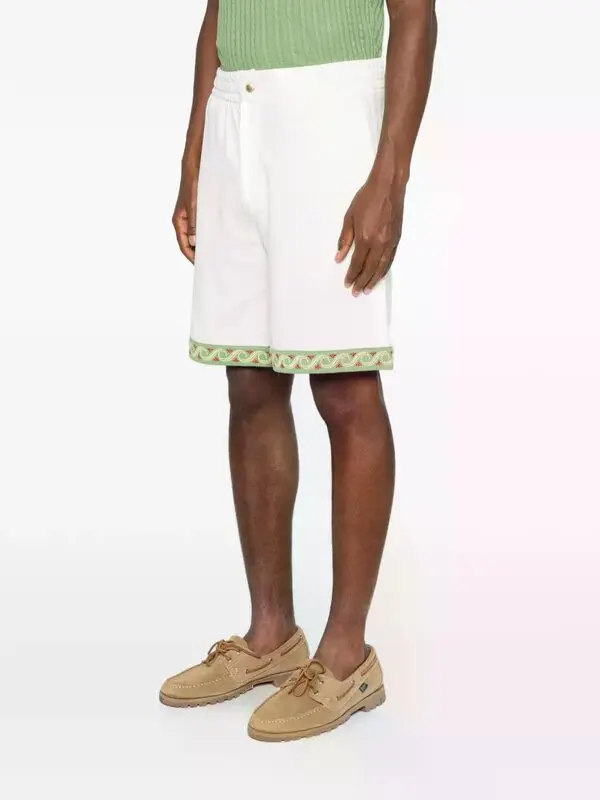 Drole De Monsieur Embroidered-trim Shorts