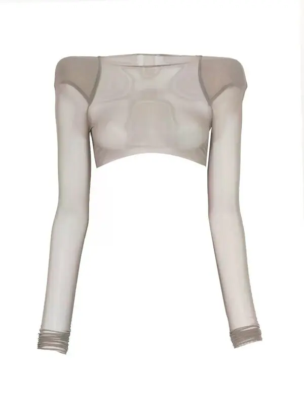 Rick Owens Structured-shoulder Crop Top