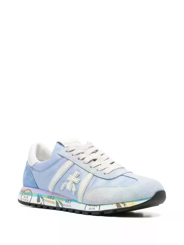 Premiata Lucyd Logo-patch Sneakers - Blue