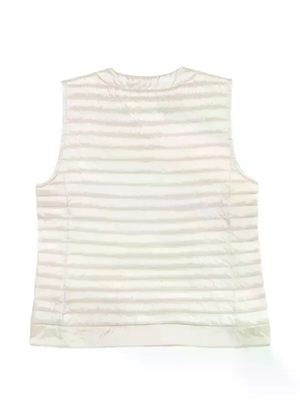 SAVE THE DUCK Quilted Sleeveless Gilet - Neutrals