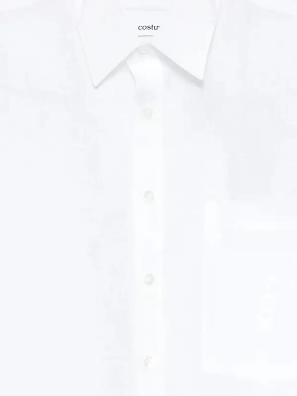 COSTUMEIN Andrea Chest-pocket Shirt - White