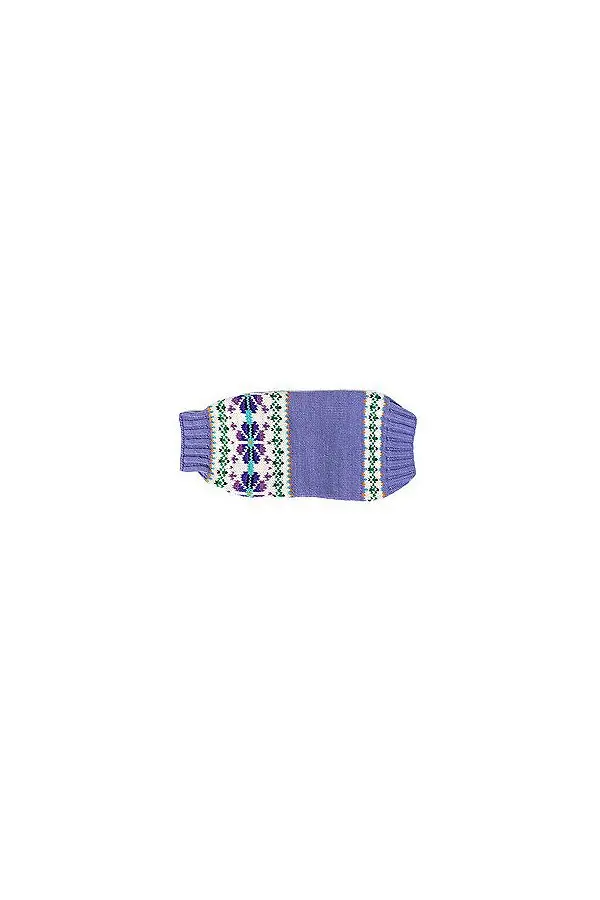 CHILLY DOG Lavender Flowers Dog Sweater