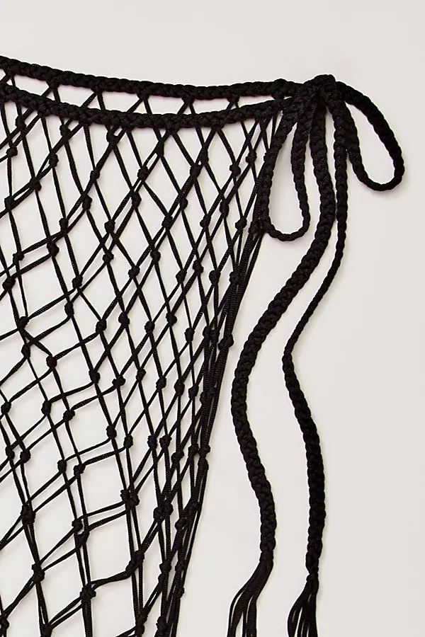 Free People Neptunes Net Sarong - Black