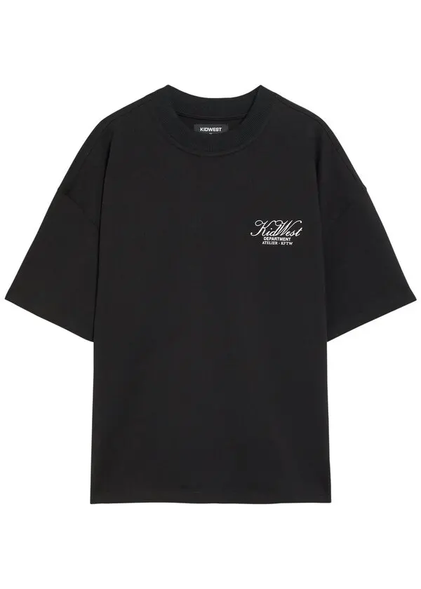 KIDWEST Script Logo-print Cotton T-shirt