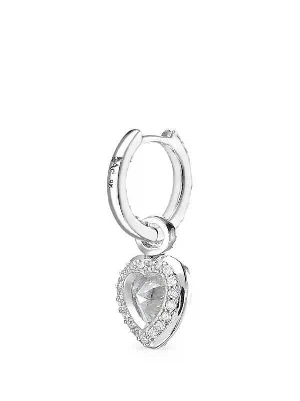 ANABELA CHAN Heart Pendant Hoop Earrings