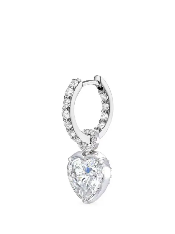 ANABELA CHAN Heart Pendant Hoop Earrings