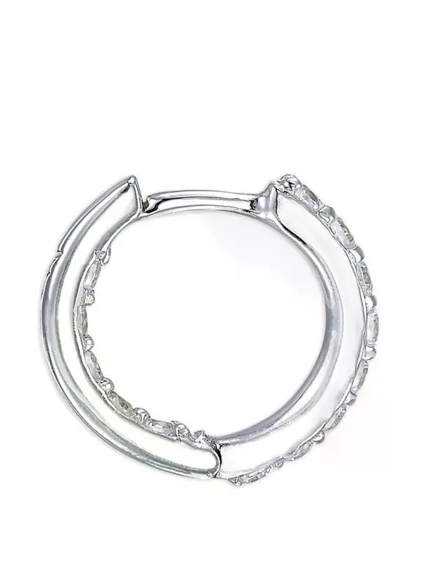 ANABELA CHAN Large Heart Pendant Hoop Earrings