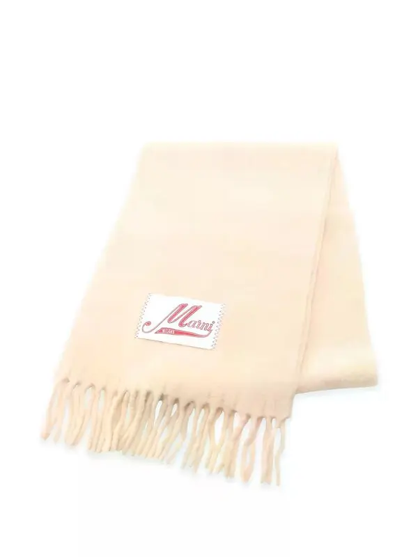 Marni Logo Scarf - Neutrals