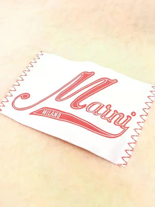 Marni Logo Scarf - Neutrals