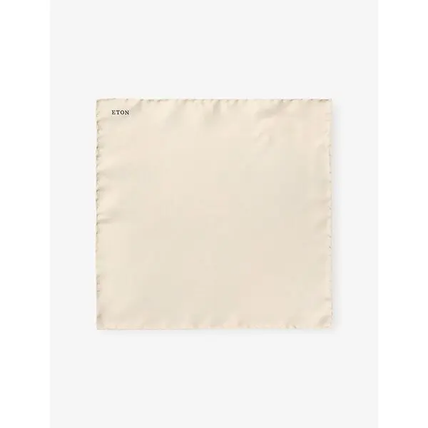 Eton Logo-embroidered Silk Pocket Square