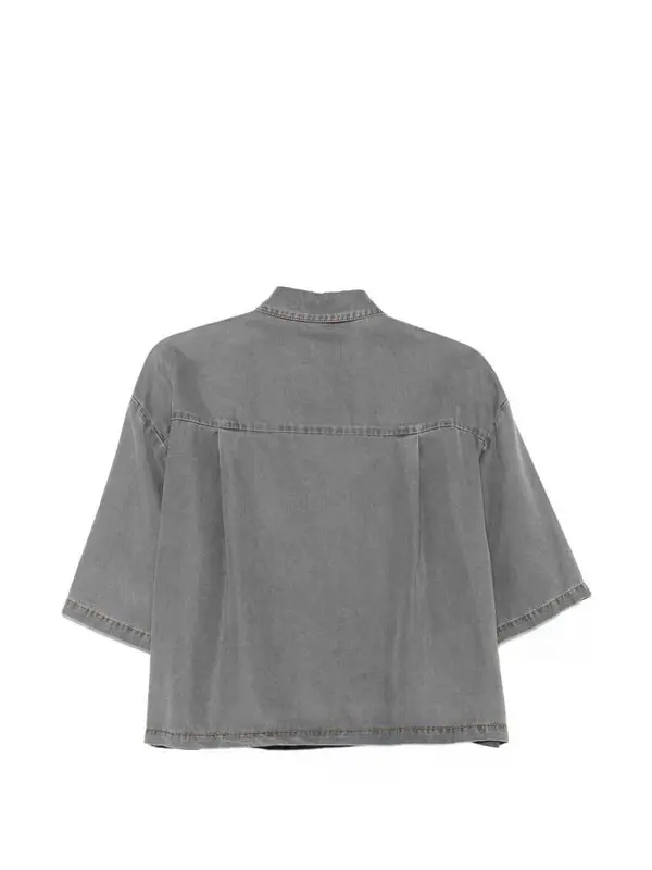 SEMICOUTURE Shana Short-sleeve Shirt - Grey