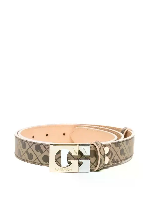 GHERARDINI Logo-plaque Belt - Neutrals