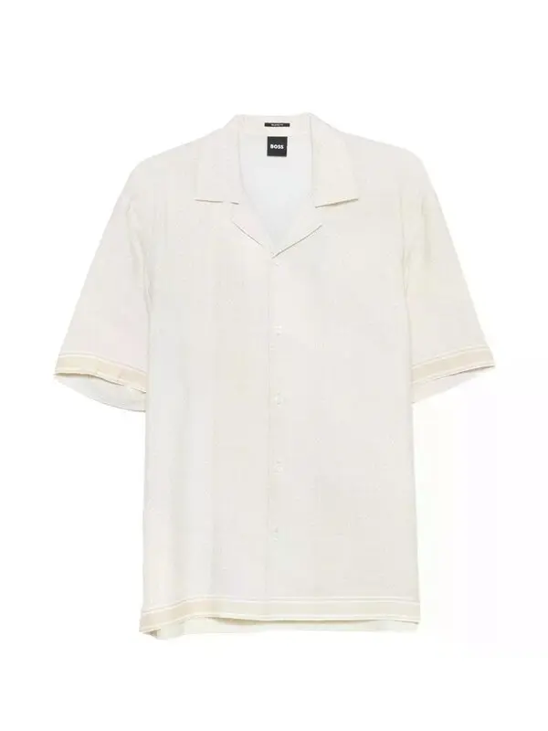 BOSS Geometric-print Short-sleeve Shirt