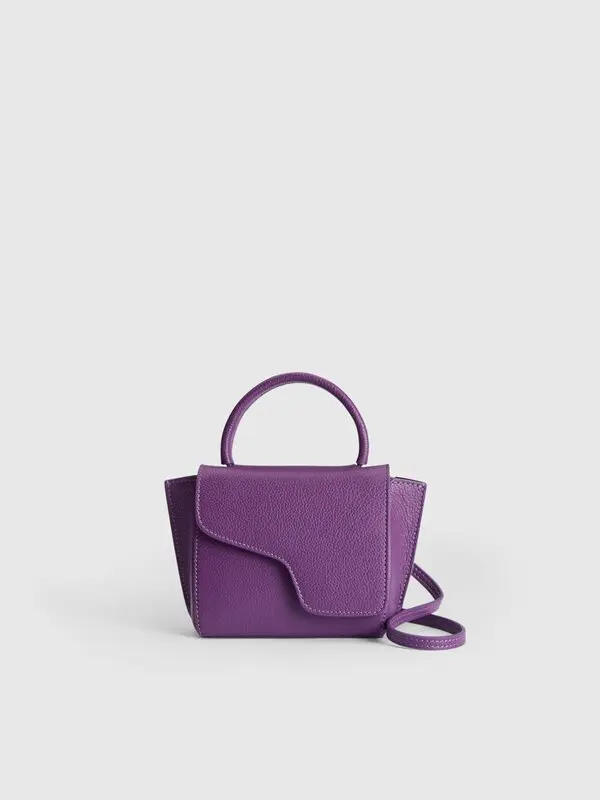 ATP ATELIER Montalcino Grained Leather Mini Handbag