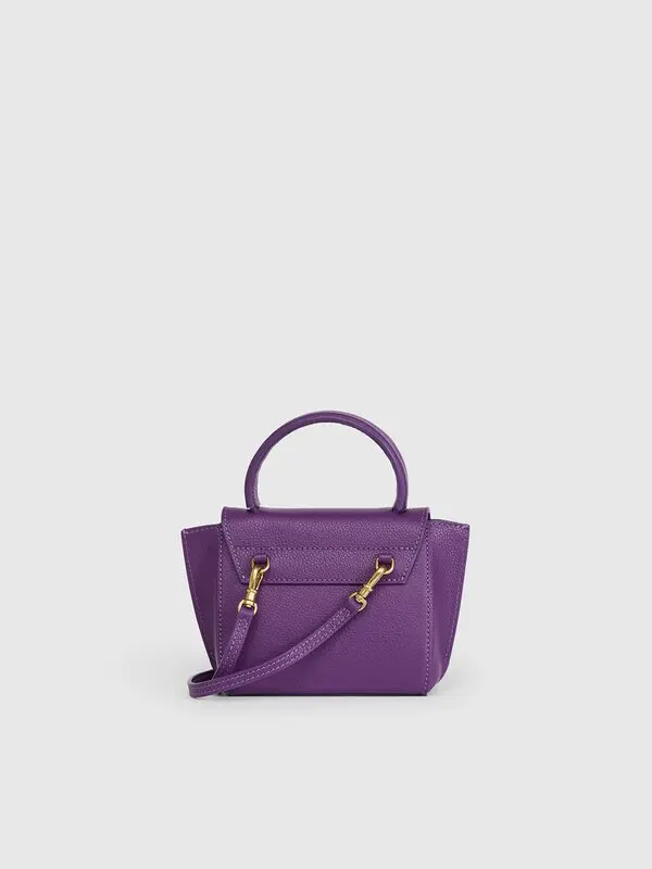ATP ATELIER Montalcino Grained Leather Mini Handbag