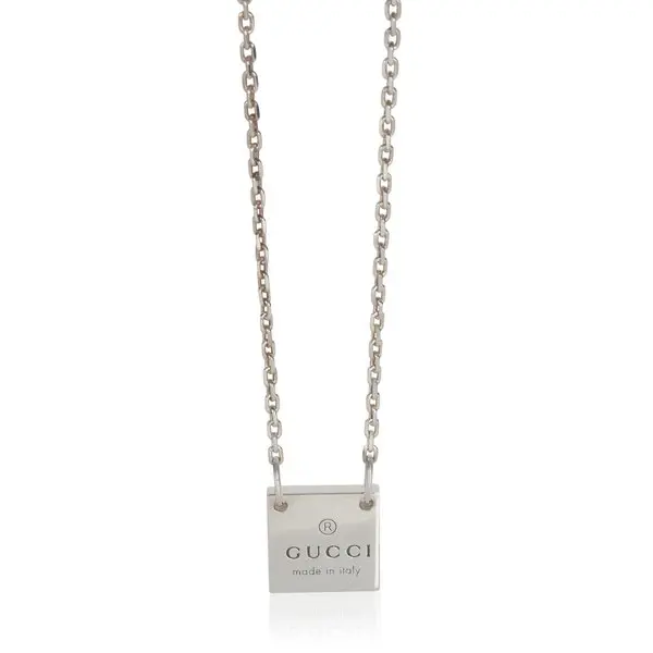 Gucci Sterling Silver Trademark Pendant - Sterling_silver