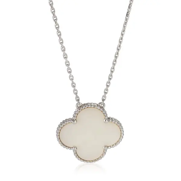 Van Cleef & Arpels White Gold Mother Of Pearl Pendant - White_gold