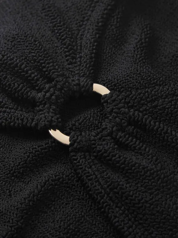 Hunza G Julia Gold Hoop Bikini - Black