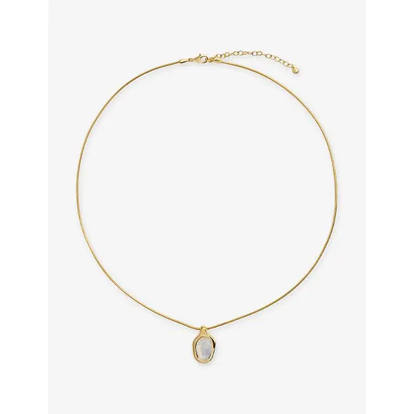 Monica Vinader Odyssey Gemstone Chain Necklace - Gold