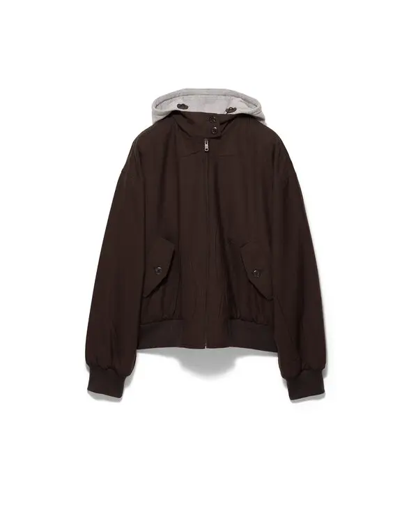 Prada Hooded Jacket - Ebony