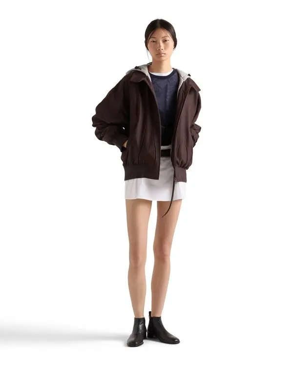 Prada Hooded Jacket - Ebony