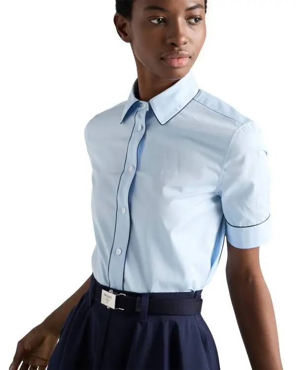 Prada Short-sleeved Poplin Shirt