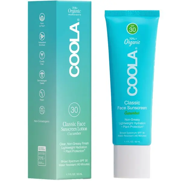 COOLA Classic Face Organic Sunscreen Cucumber Lotion Spf 30 50ml - One-color
