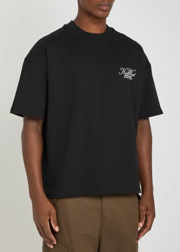 KIDWEST Script Logo-print Cotton T-shirt
