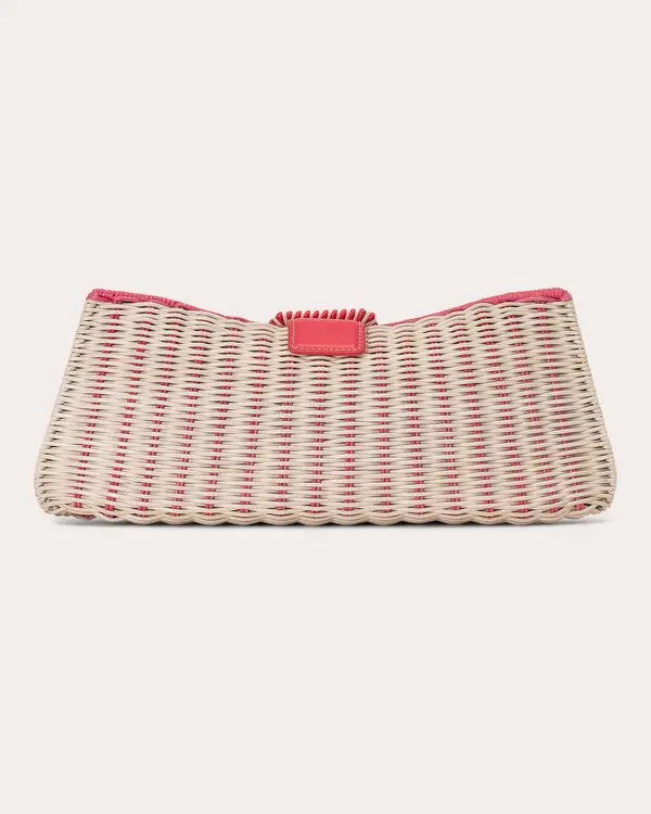 Rodo Nathalie Woven Wicker Clutch