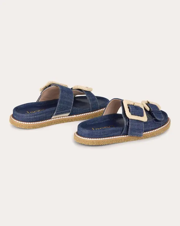 Rodo Robin Denim Wicker Buckle Sandal