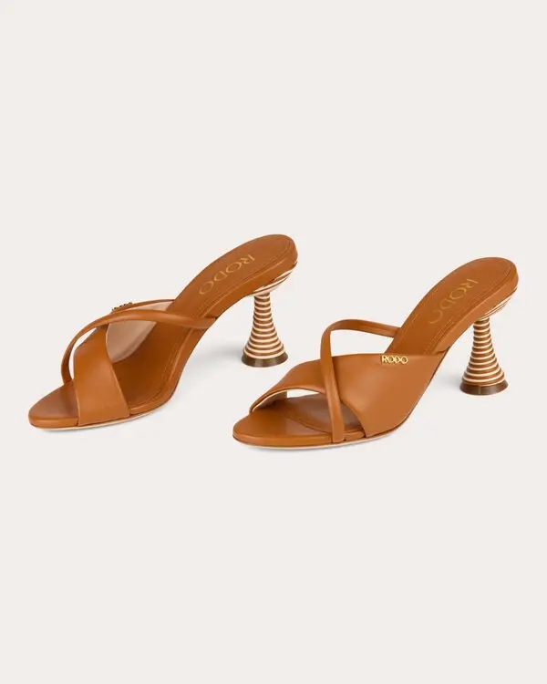 Rodo Mabella 80 Leather Asymmetric Sandal