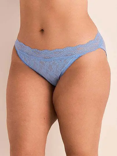 Victoria's Secret Lace Bikini Bottom - Blue