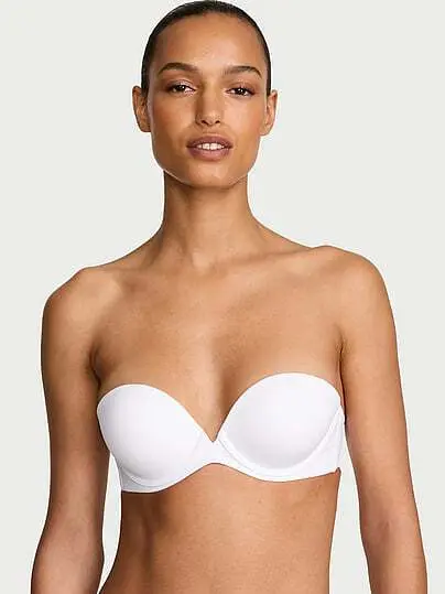Victoria's Secret Invisible Victoria’s Secret Push-up Strapless Bra - White,ivory