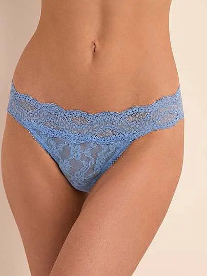 Victoria's Secret Adore Me Maylis Thong Panty - Blue