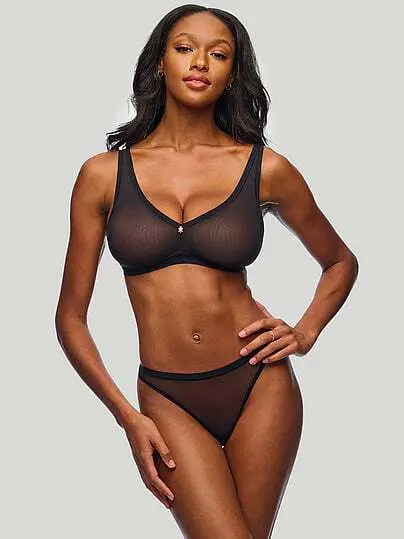 Victoria's Secret Cosabella Soire Iconic Curvy Bralette - Black